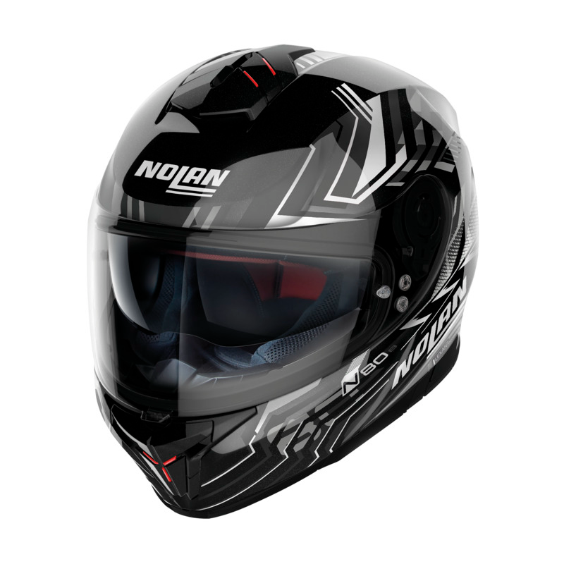 NOLAN N80-8 TURBOLENCE HELMET -BLACK WHITE – Cully's Yamaha